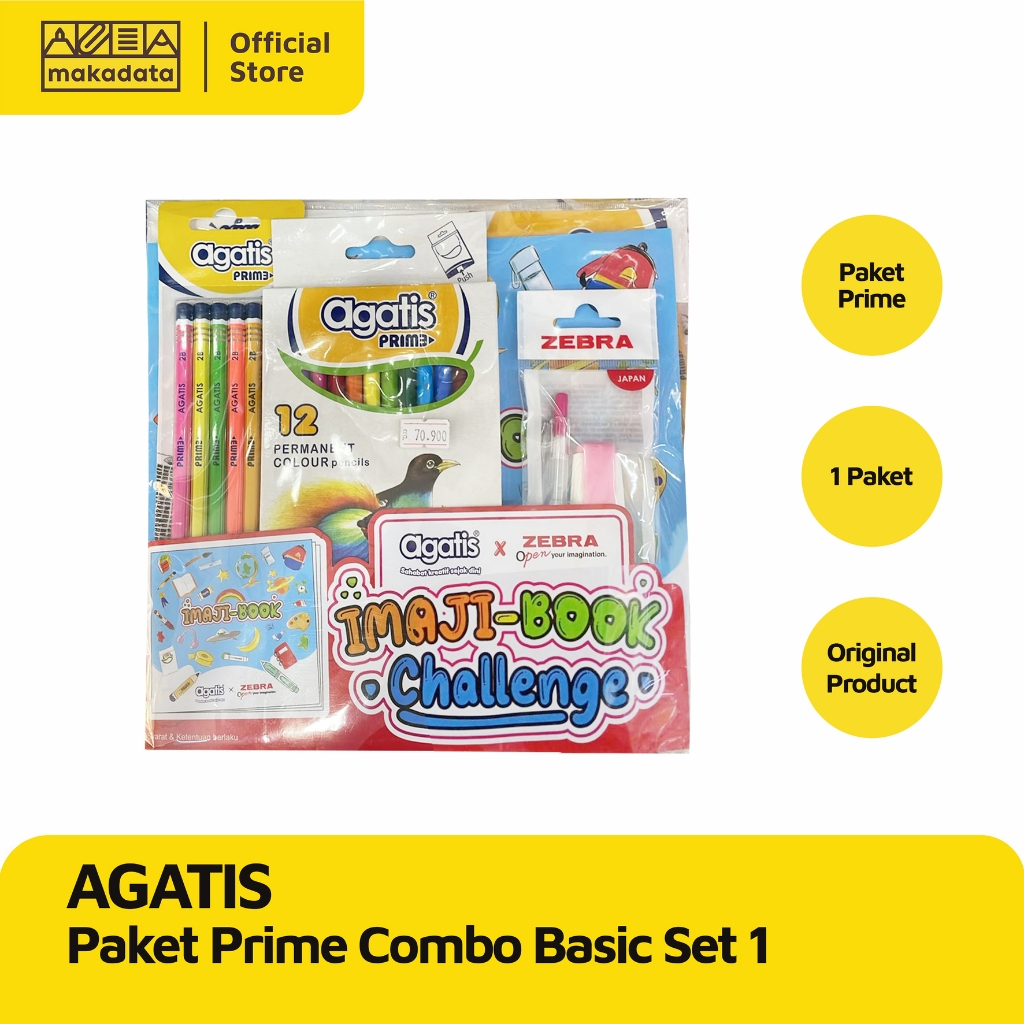 Jual PAKET ALAT TULIS MEWARNAI / AGATIS PAKET PRIME COMBO BASIC SET 1 ...