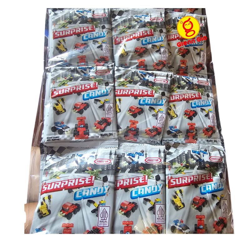 Jual Permen Keras Aneka Rasa Buah Surprise Candy dengan Hadiah Blok ...