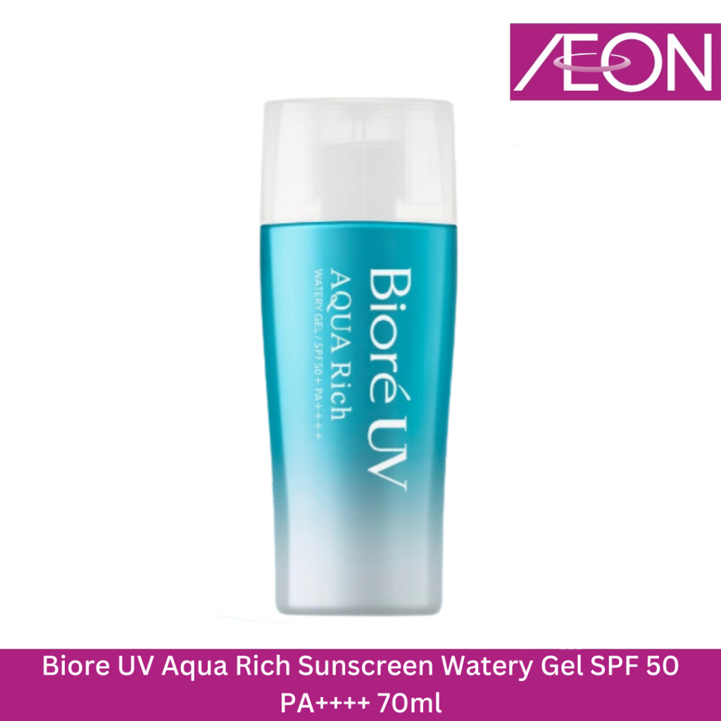 Jual Biore UV Aqua Rich Sunscreen Watery Gel SPF 50 PA++++ 70ml | Shopee Indonesia