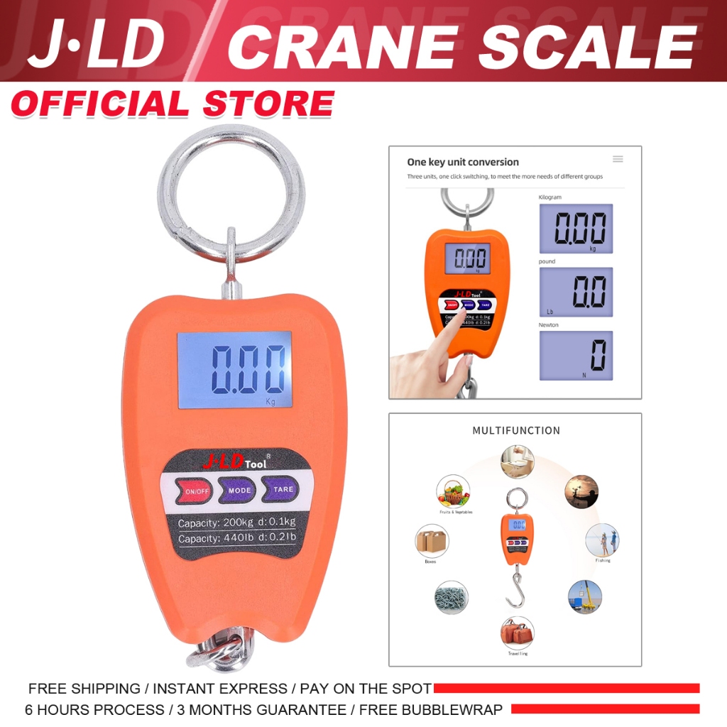Jual JLD Timbangan Gantung 200KG/0.01KG Serbaguna Digital Portable ...