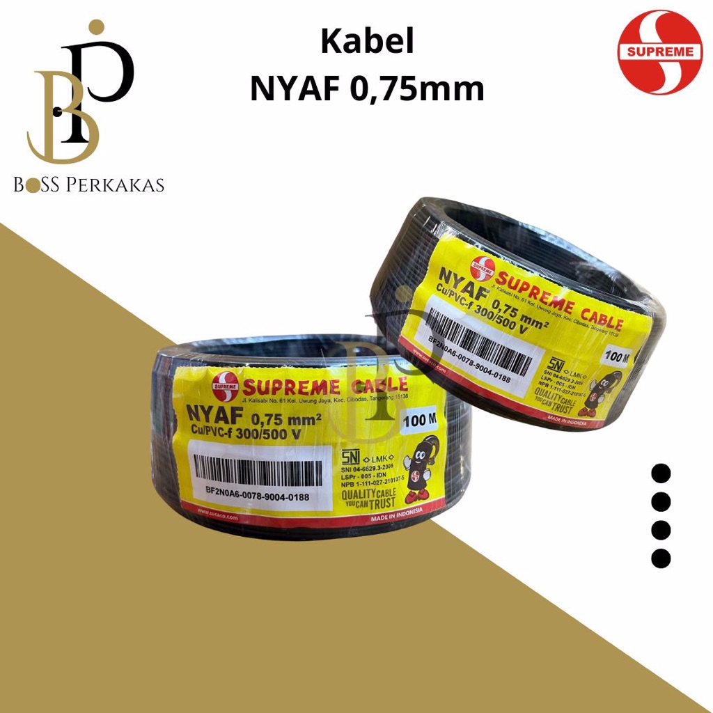 Jual Kabel NYAF 0,75mm Supreme Per Meter Hitam / Supreme NYAF 0,75mm Hitam Per meter | Shopee ...
