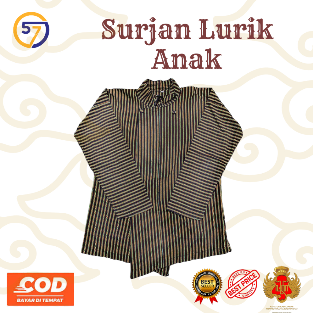 Jual SURJAN LURIK ANAK I BAJU JAWA I LURIK JAWA I LURIK PREMIUM ...