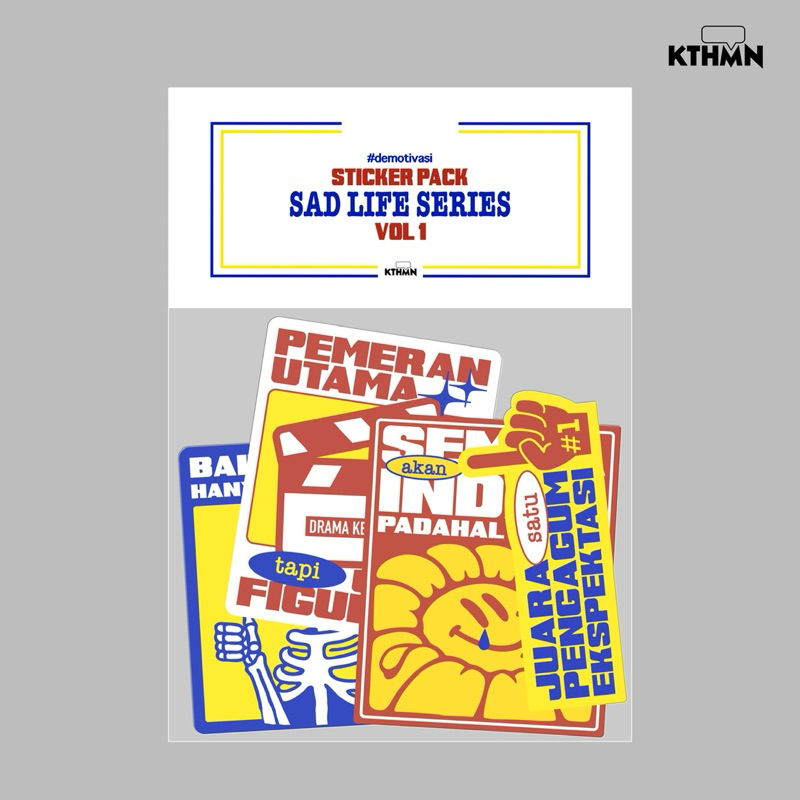 Jual Sad Life Series Vol. 1 - Sticker Pack | SP - 062 | Shopee Indonesia
