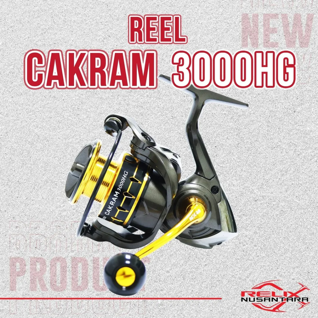 Jual Relix Nusantara Reel Cakram 3000HG Relix Nusantara Reel Pancing ...