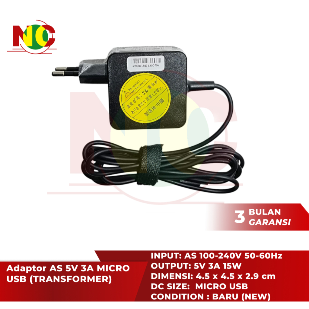 Jual ADAPTOR AS TRANSFORMER T100 ORIGINAL 5V 3A USB | Shopee Indonesia