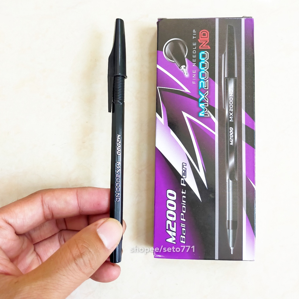 Jual Pulpen MX2000ND Tinta Hitam Bolpoin Pen Pulpen Balpoint - 1 PCS ...