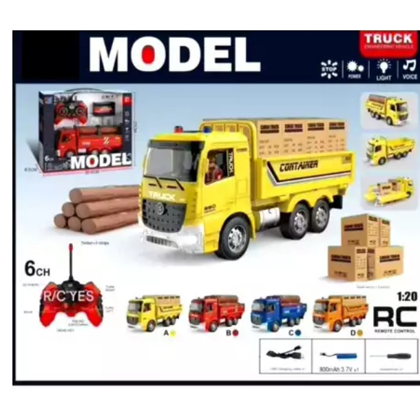 Jual WTBS MAINAN ANAK REMOTE CONTRORL RC TRUK MUATAN 1:20 RC TRUCK BOX ...