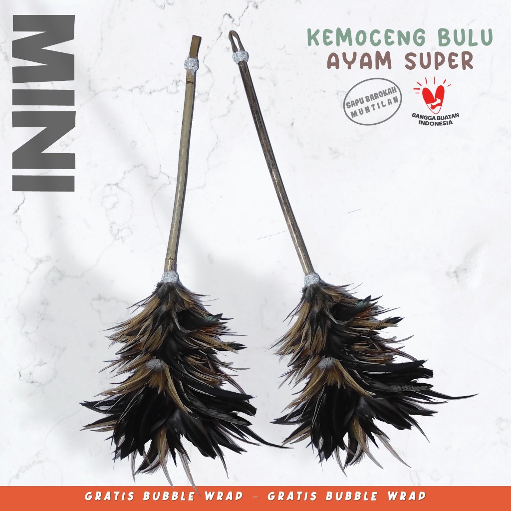 Jual Kemoceng Bulu Ayam Asli Ukuran Mini | Shopee Indonesia