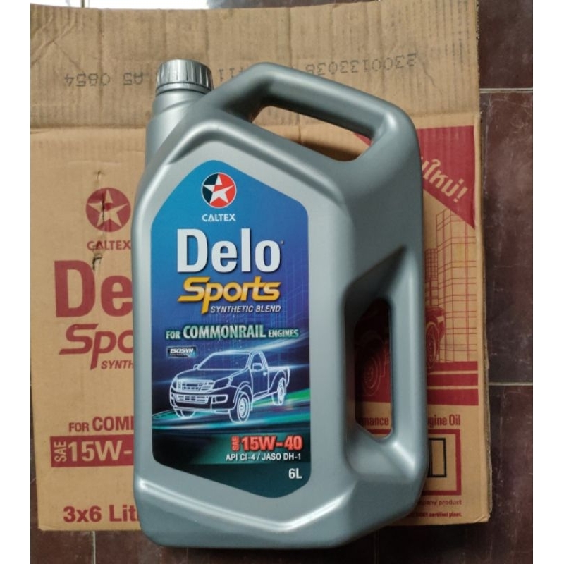 Jual oli caltex delo sports 15w40 synthetic blend API CI-4 JASO DH-1 ...