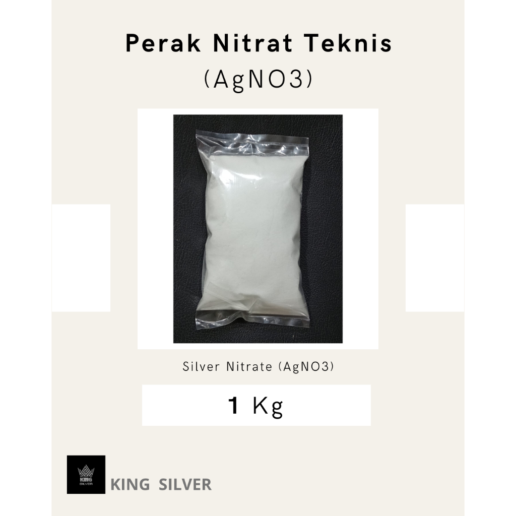 Jual Perak Nitrat Teknis (AgNO3). Silver Nitrate (AgNO3) berat 1Kg ...