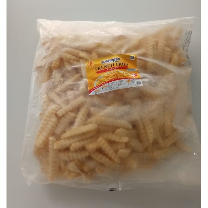 Jual French Fries Crinkle Cut Sunfresh 2kg | Shopee Indonesia