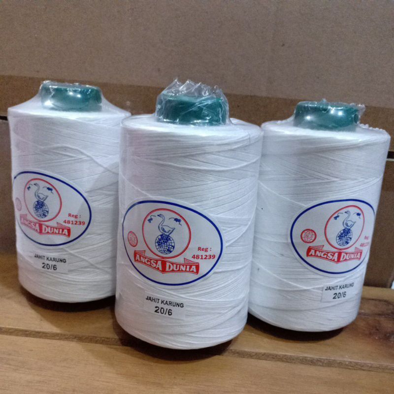 Jual Benang Jahit (200gr) Karung Angsa Dunia BESAR / Benang Mesin Jahit ...