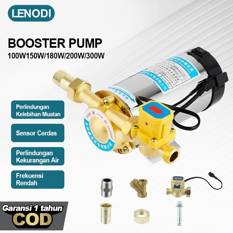 Jual Lenodi Pompa Booster Tekanan Air 300w Mesin Pompa Air Otomatis ...