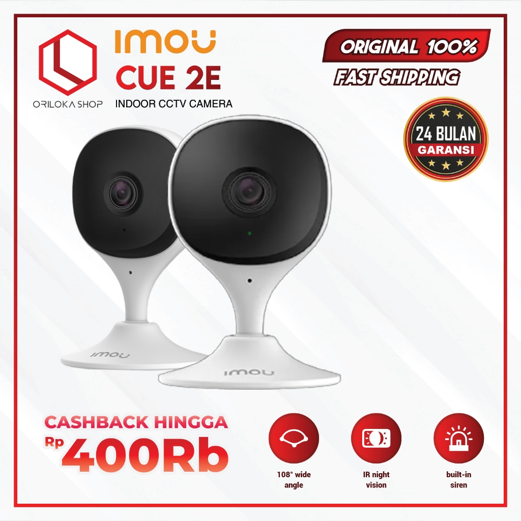 Jual Imou Cue 2E 1080P Smart IP Camera CCTV Wifi Indoor 2 Way Talk and ...