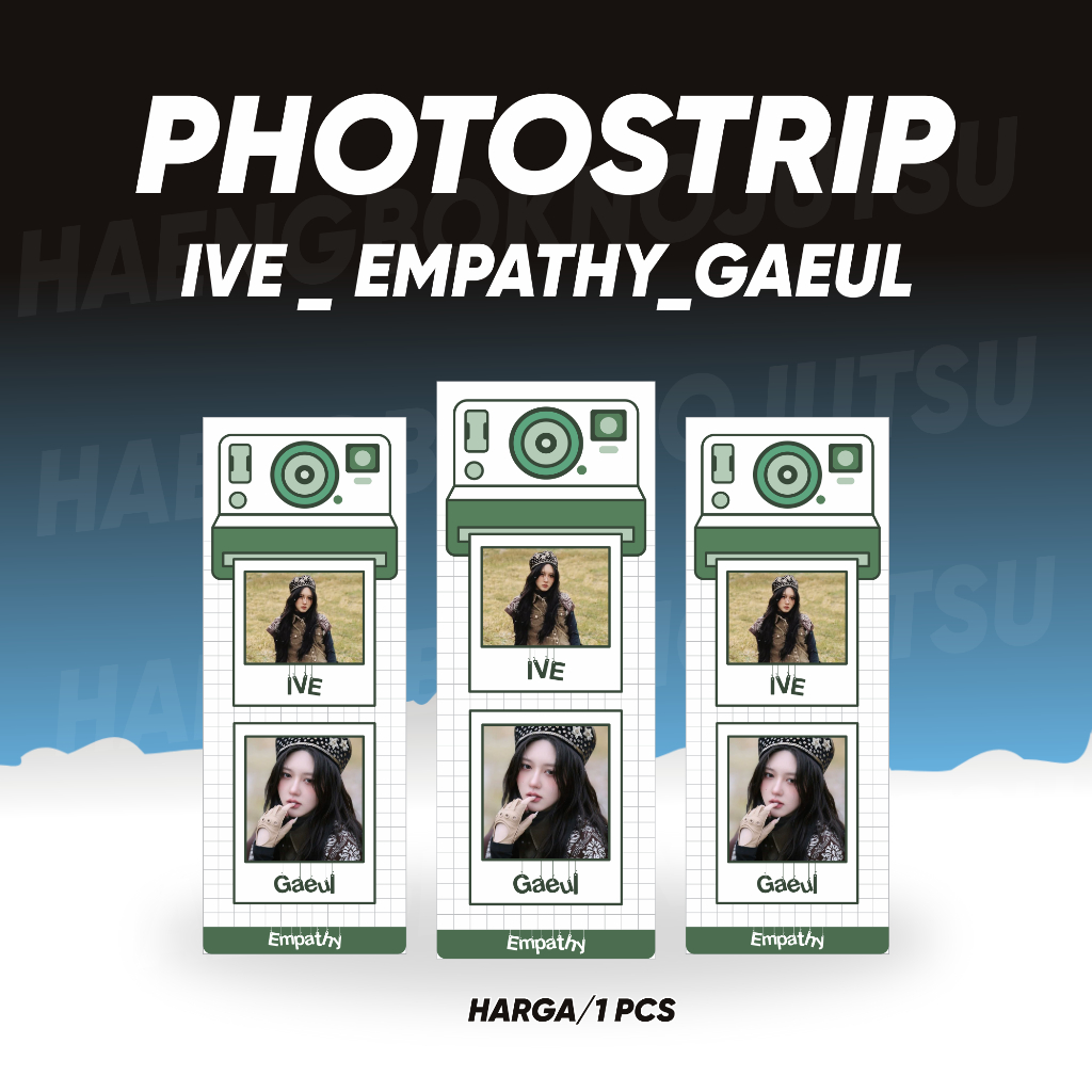 Jual PHOTO STRIP IVE EMPATHY 1SISI (HARGA 1 PCS + LAMINASI 2 SISI) HAENGBOK FOTO STRIPS JPOP ...