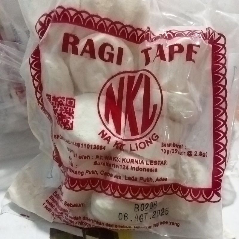 Jual ragi tape NKL ISI 25BUTIR | Shopee Indonesia