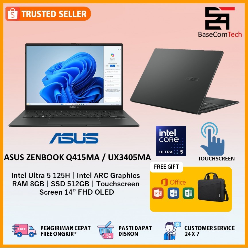 Jual Asus Zenbook 14 Oled Q415MA / UX3405MA TOUCH ULTRA 5 125H 8GB ...