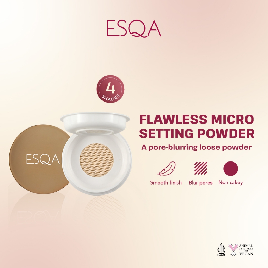 Jual Esqa Flawless Micro Setting Powder - Vanilla | Shopee Indonesia