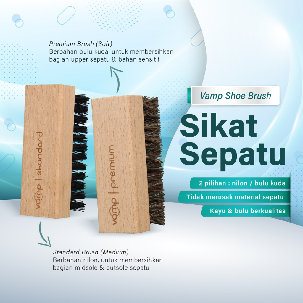 Jual Vamp Shoe Brush | Sikat Sepatu Pembersih Sneakers Nilon Medium ...