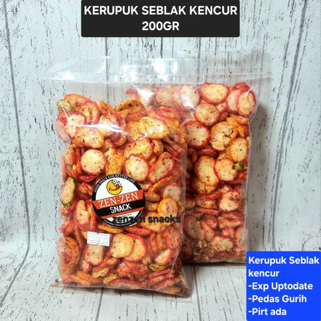 Jual KERUPUK SEBLAK KENCUR MINI 200GR | Shopee Indonesia