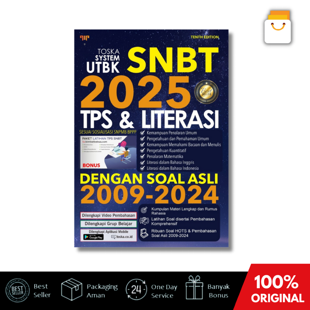 Jual Buku Toska System Utbk Snbt 2025 Lengkap 7 Subtes - Bebas Inti ...
