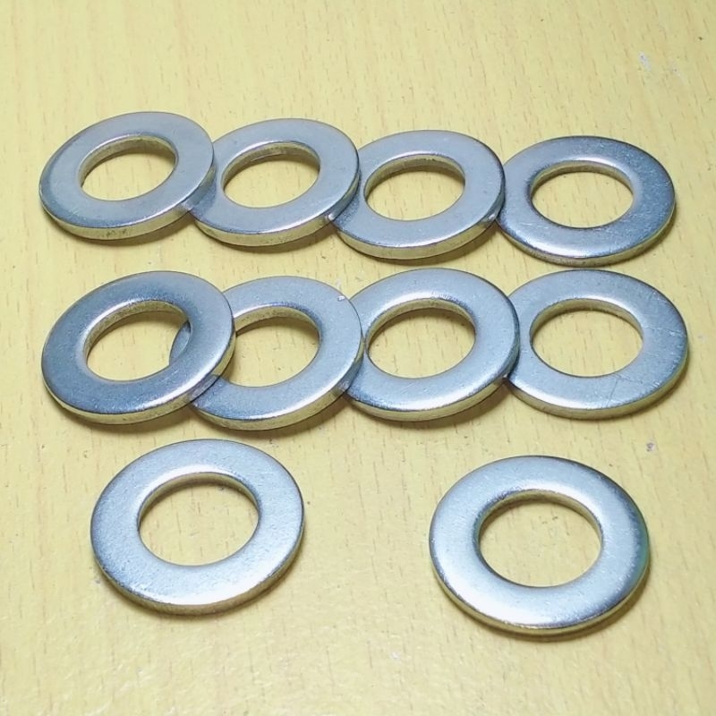 Jual ring plat m12 stainless sus 304 lebar 23mm tebal 2,5mm lubang 13mm ...