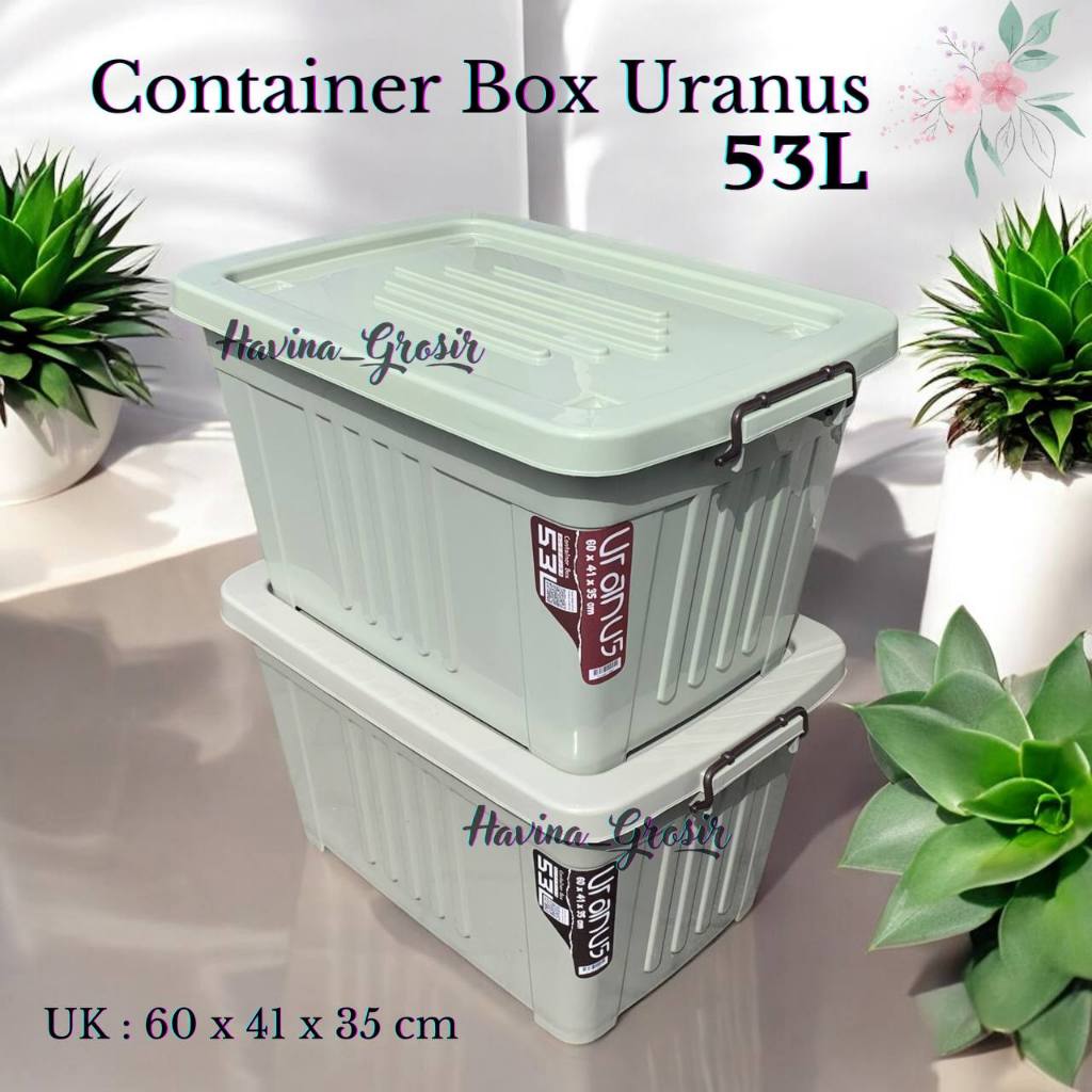 Jual Box Container 50 Liter/53 Liter ABU Coklat (khusus via instant ...