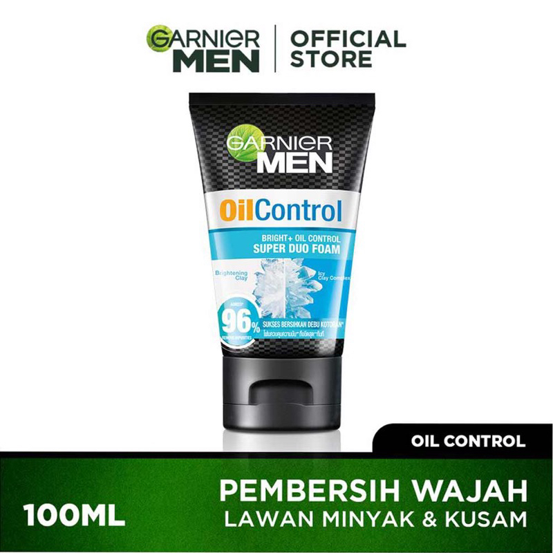 Jual Garnier Men Oil Control Bright + Oil Control Super Duo Foam 100ml ...