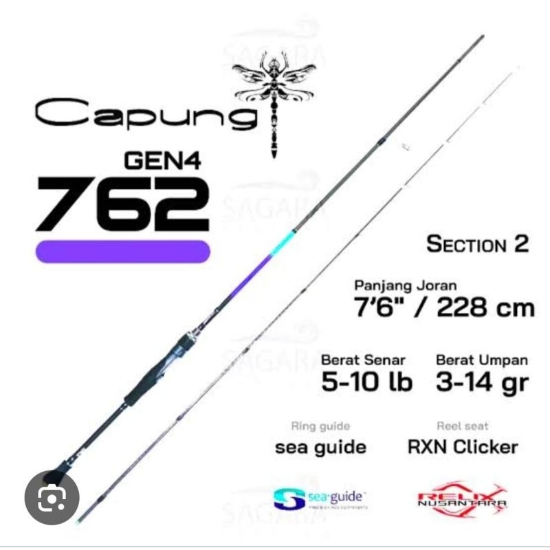 Jual New joran Relix Nusantara CAPUNG 762 GEN 4 (RXN) Sic Guide ...