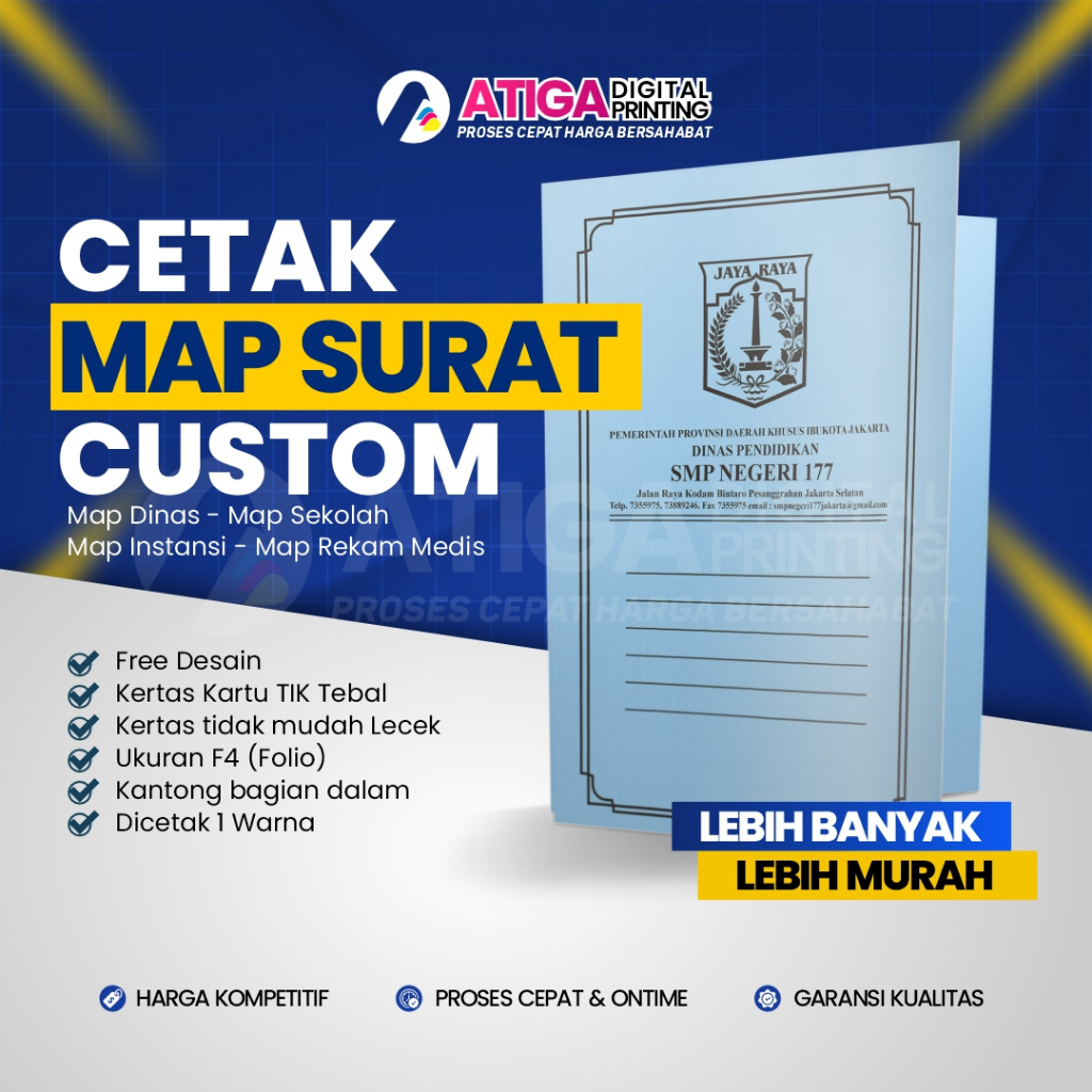 Jual Cetak Map Surat Sekolah / Kelurahan / Desa Bahan Tebal | Shopee ...