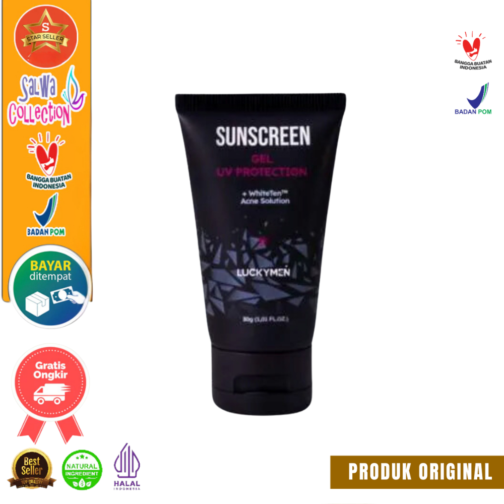 Jual Luckymen Sunscreen Gel | Perlindungan SPF 50 Solusi Tepat untuk ...