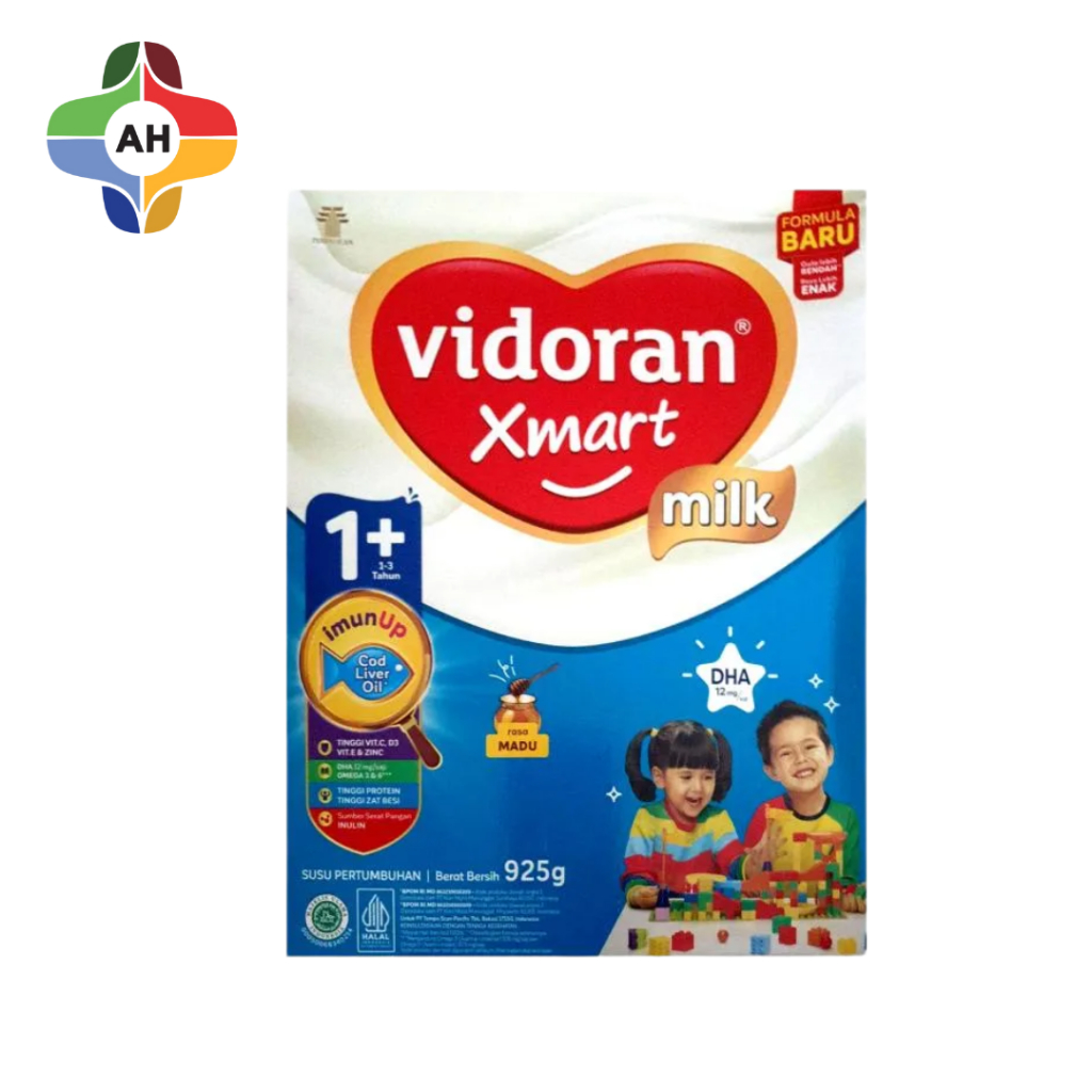 Jual Vidoran Xmart Milk 1+ Rasa Madu 925gr Susu Formula Pertumbuhan ...