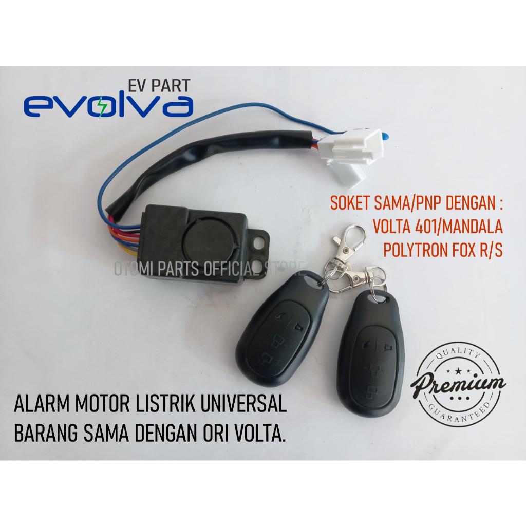 Jual EVOLVA - ALARM MOTOR LISTRIK VOLTA 401/VIRGO/MANDALA, POLYTRON FOX ...