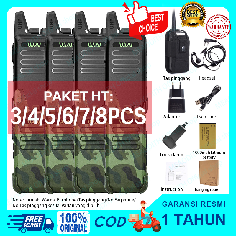 Jual 【Instant COD】Ht wln C1 8pcs Original WalkieTalkie WLN UHF Ht Wlan ...