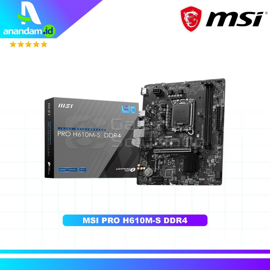 Jual MSI H610M-S PRO Intel LGA1700 H610 DDR4 Motherboard Alder Lake ...
