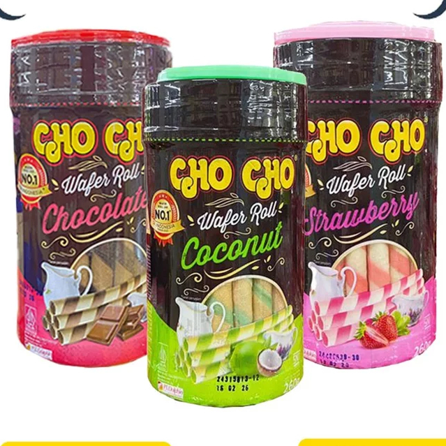Jual CHO CHO WAFER ROLL ANEKA RASA / CHO CHO WAFER STICK ROLL ...
