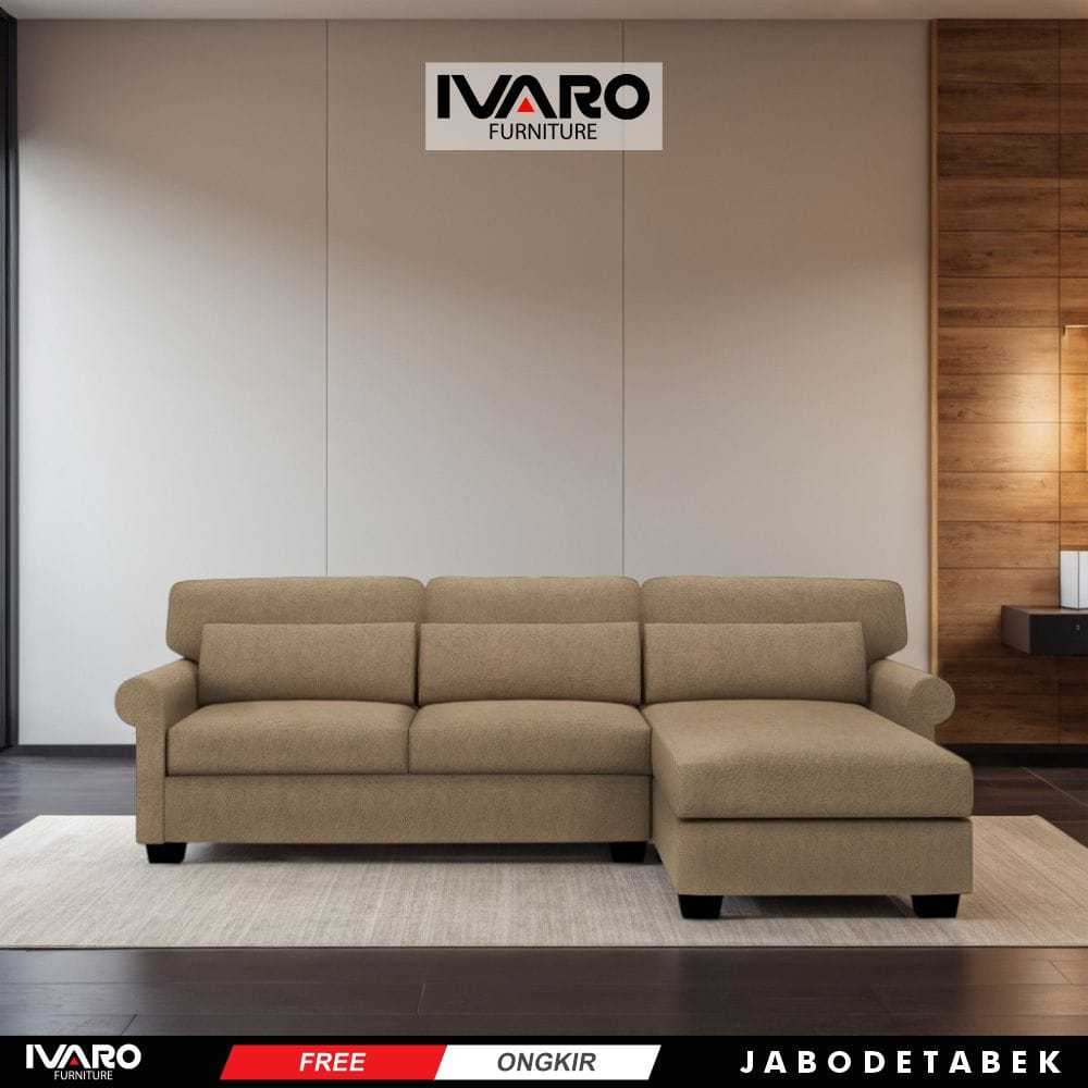 Jual Sofa L /Sofa Sudut/Sofa L Minimalis/Kursi L /Sofa Tamu SHENA Ivaro ...