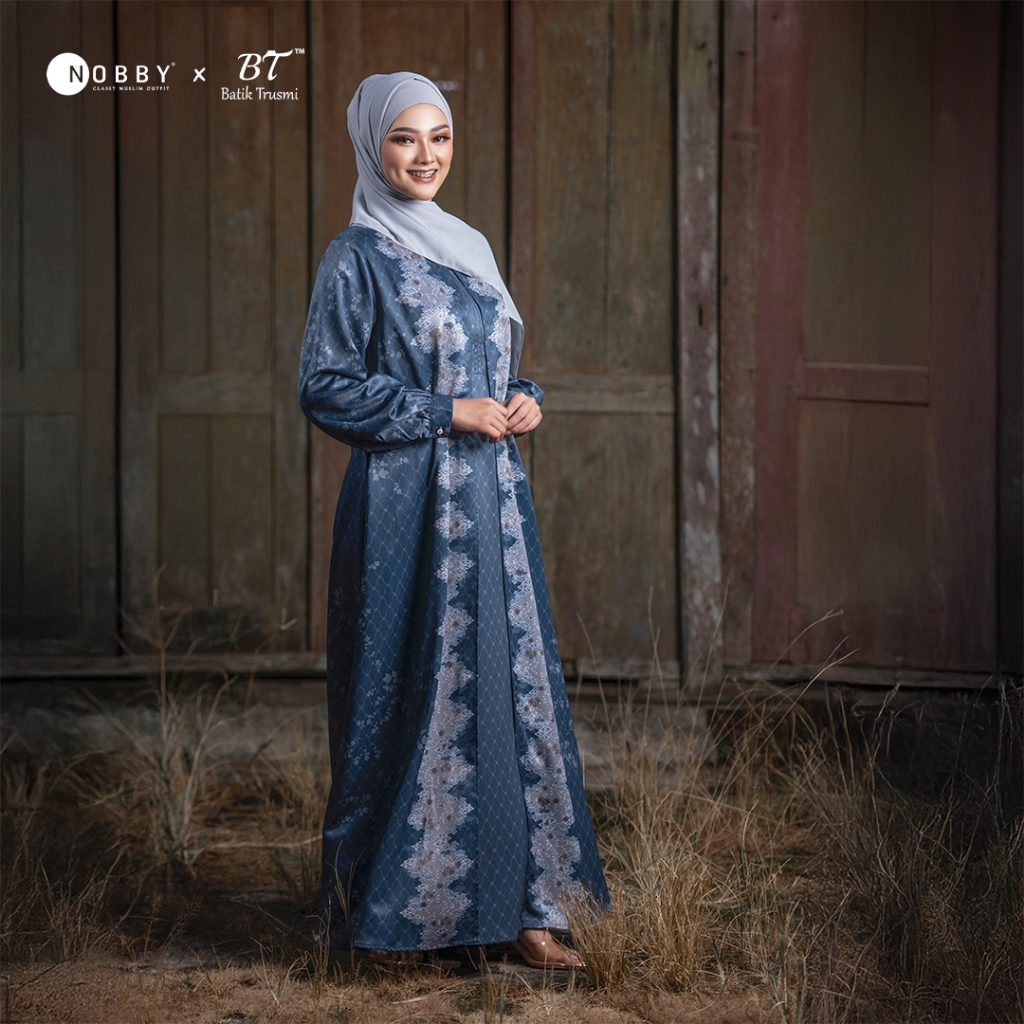 Jual Nobby X Batik Trusmi Arundaya Dress 2 Gamis Wanita Terbaru Koleksi ...