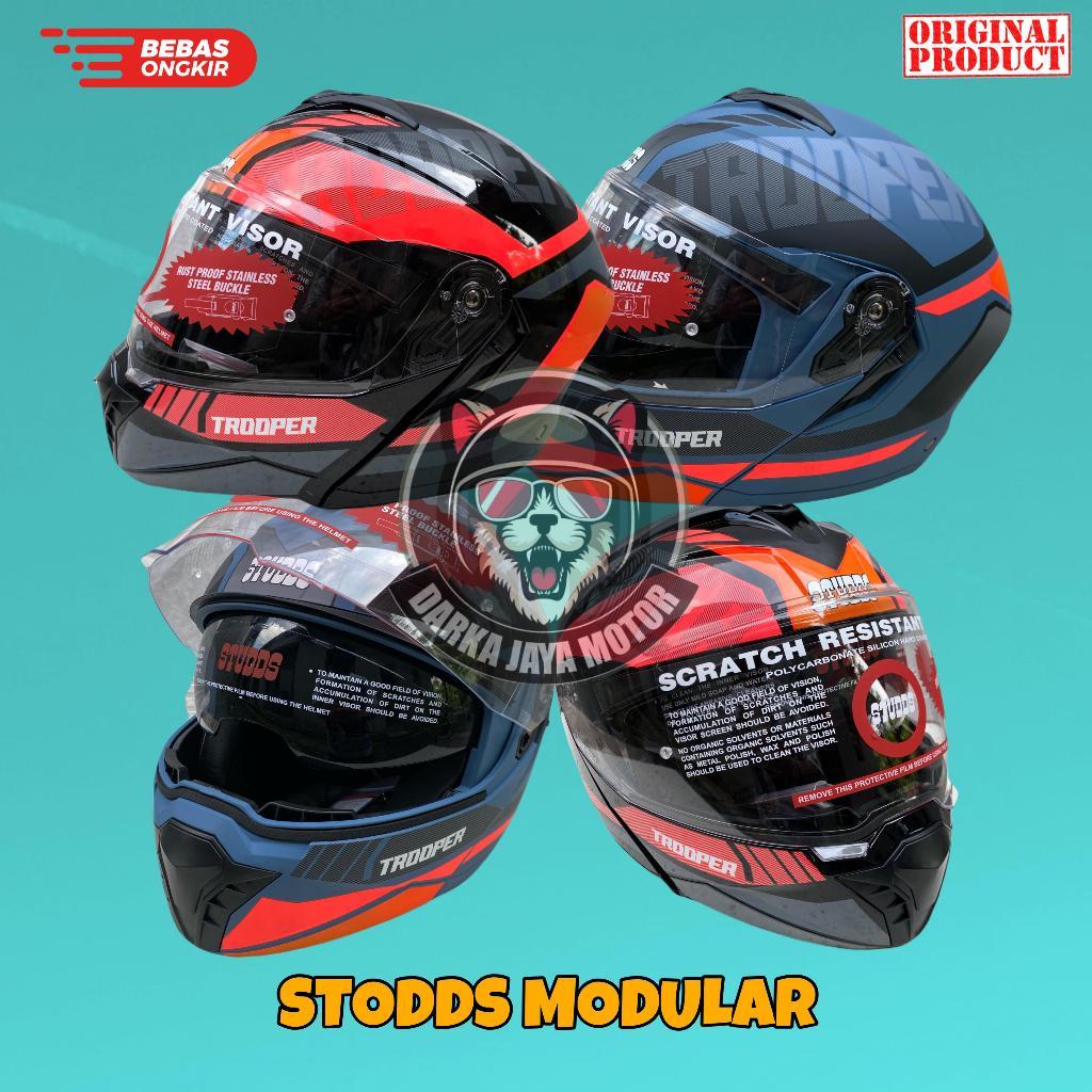 Jual STUDDS TROPPER HELM MODULAR TERBARU / HELM MODULAR DOUBLE VISOR ...
