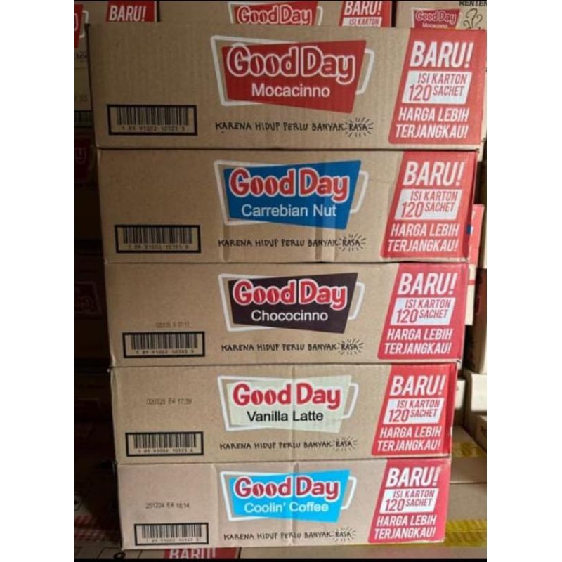 Jual Good Day All Variant 1 Dus 12 renceng isi 120 sachet / Good Day ...