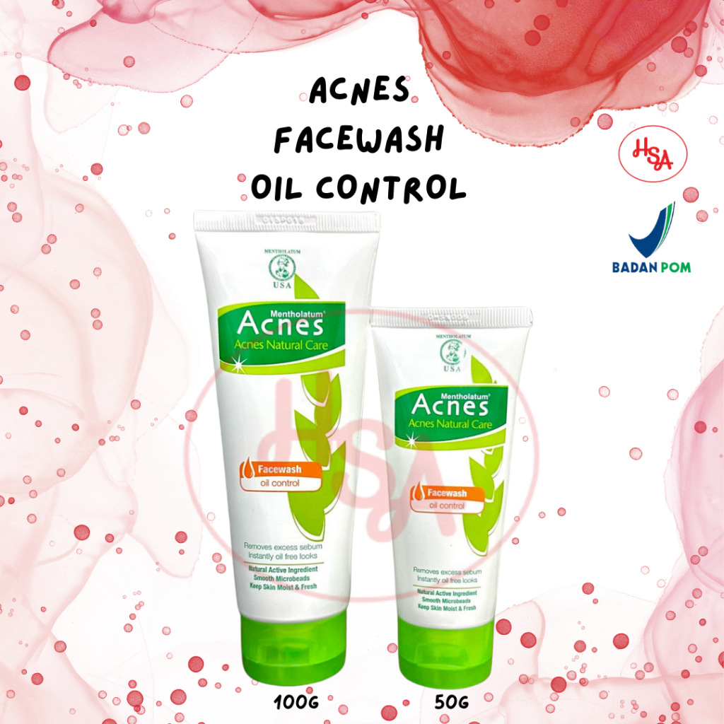 Jual Acnes Natural Care Oil Control Face Wash / Sabun Cuci Muka / Muka ...