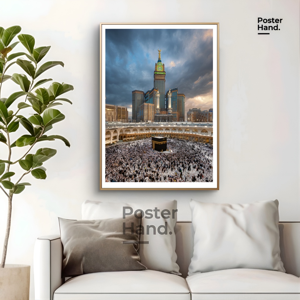 Jual POSTER KANVAS Printing Ka'bah Makkah Hiasan Dinding | Posterhand ...