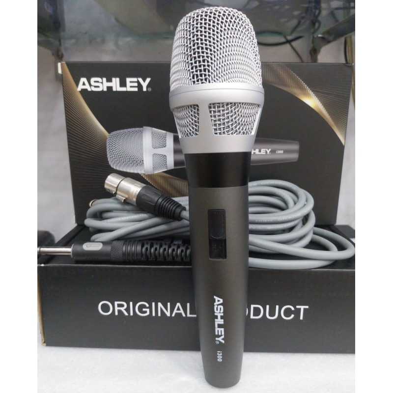 Jual Mic Kabel Ashley i300 Full Metal Mikrofon Microphone Original ...