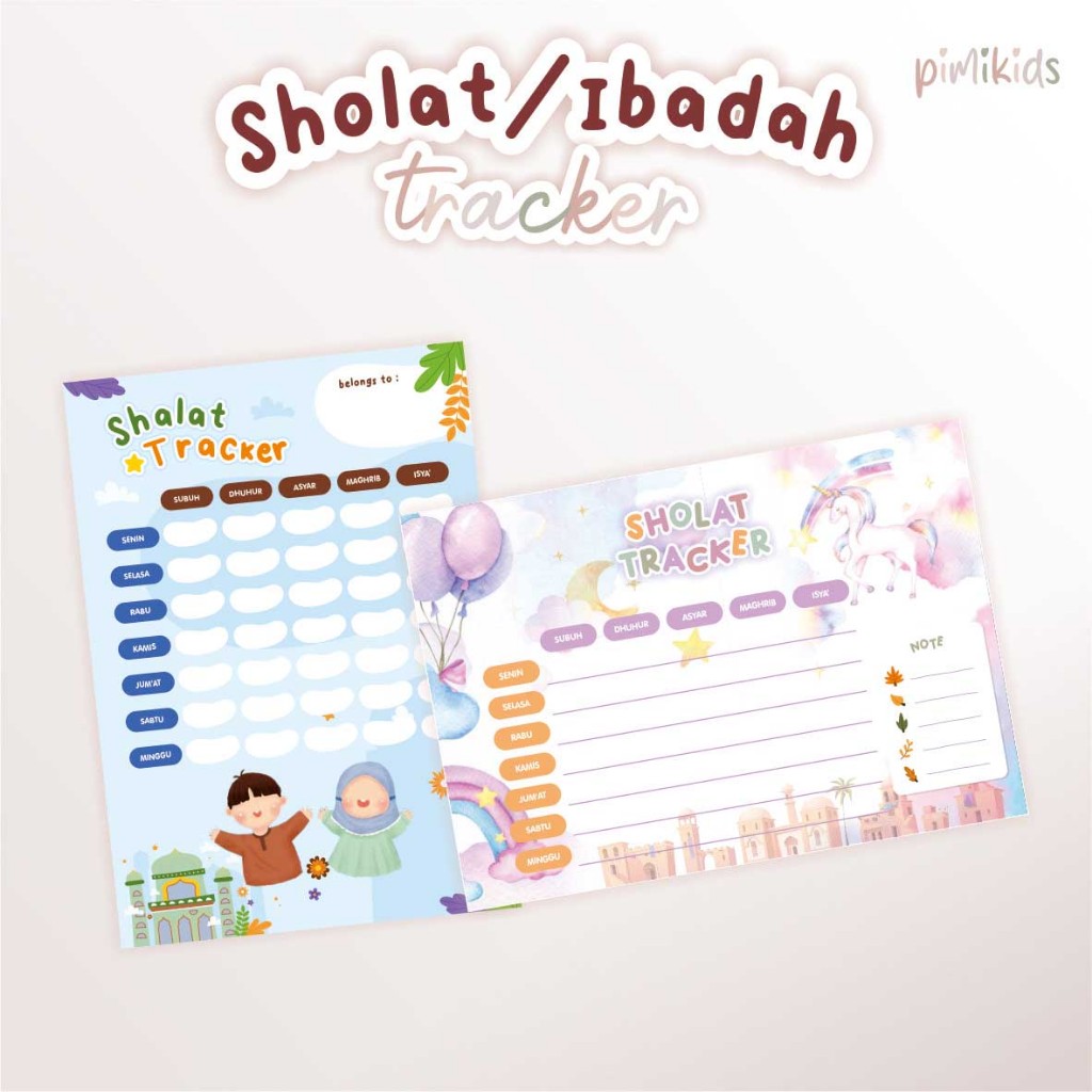 Jual IBADAH TRACKER SHOLAT SHALAT CHECKLIST WIPE AND CLEAN SALAT SOLAT ...