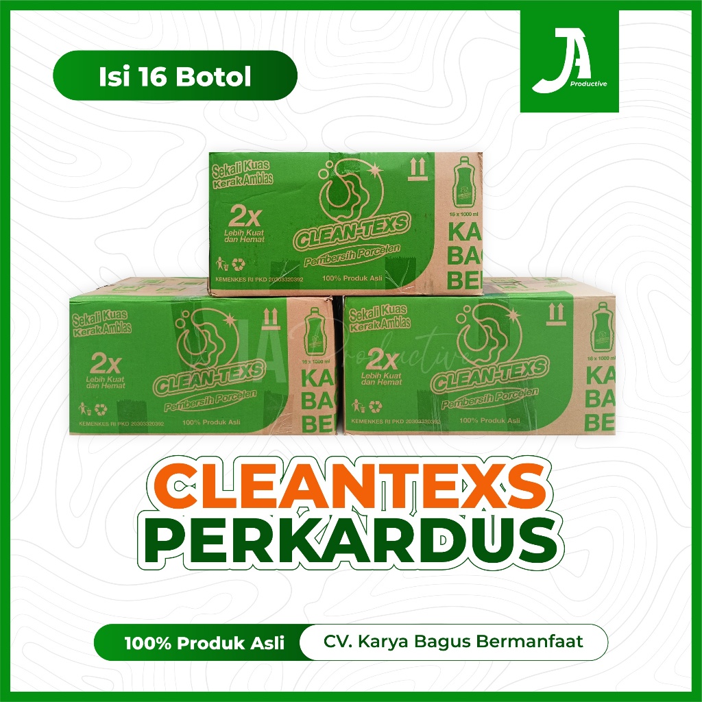 Jual CLEANTEXS CLEANTEX SATU KARTON LEBIH MURAH PEMBERSIH PORSELEN ...