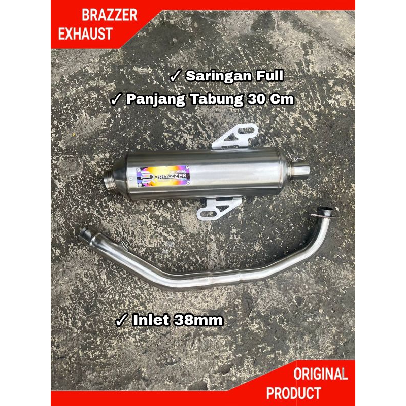 Jual knalpot standar racing inlet 38mm Aerox Old Aerox Turbo Aerox New ...