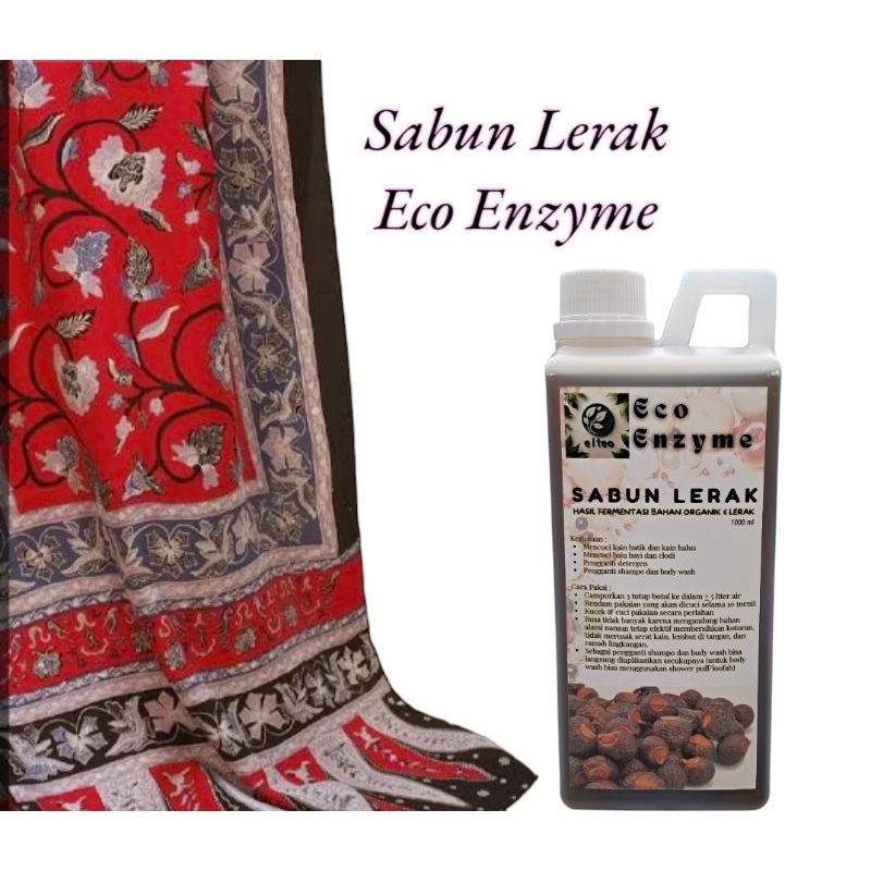 Jual Sabun Lerak Eco Enzyme 1 liter Sabun alami Sabun Batik Sabun Clodi ...