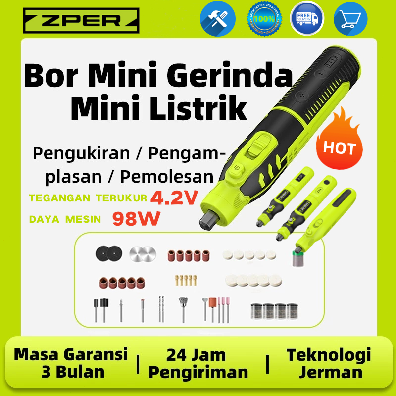 Jual [Pengiriman segera] ZPER 231Pcs/Bor Mini Gerinda Mini Set Lengkap ...