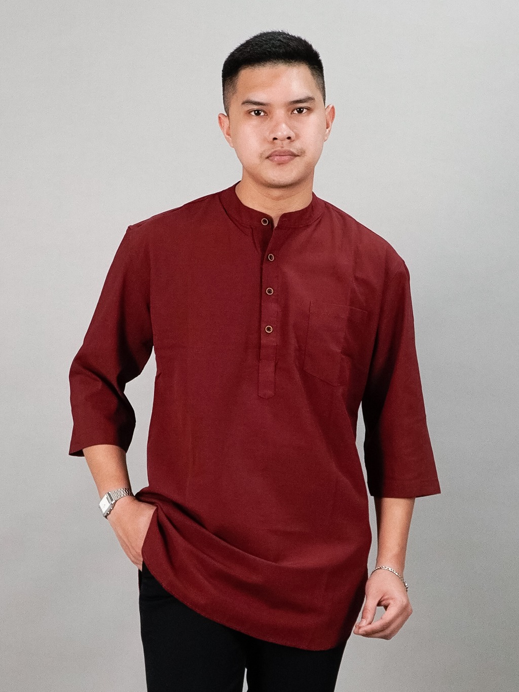 Jual Kemeja Koko Kurta Faraj Lengan 3/4 M-XXXL Bahan Cigaret | Shopee Indonesia