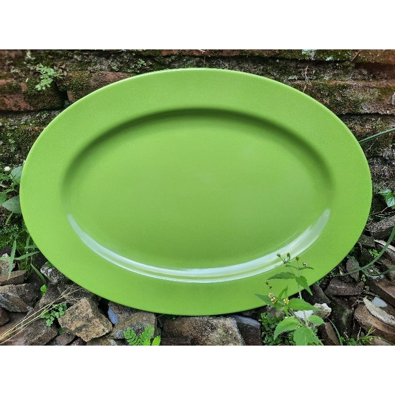 Jual Piring oval besar 17" melamin GOLDEN DRAGON (P0317) | Shopee Indonesia